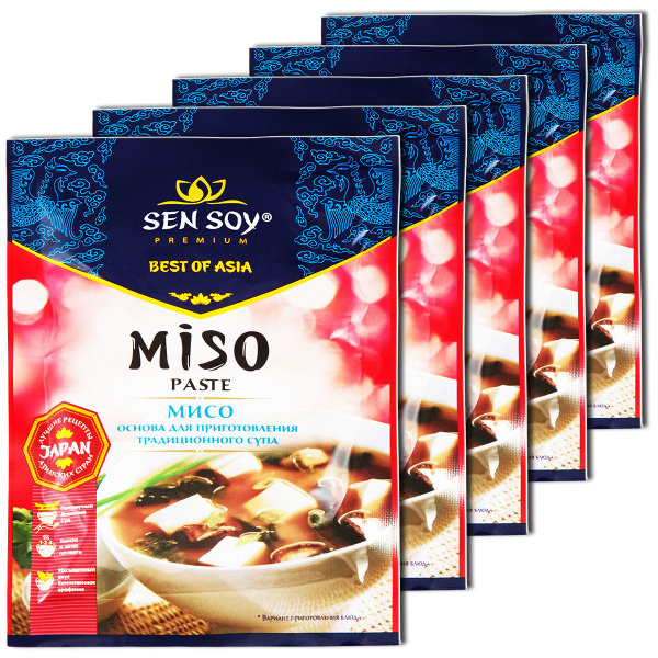 SenSoy основа для супа мисо "MISO", пакет 80г, 5 шт. - купить с доставкой по выгодным ценам в ...