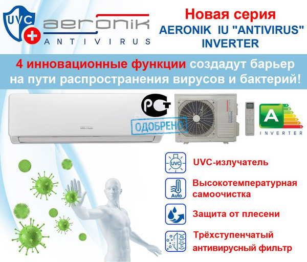 Сплит-система Aeronik ASI-24IU/ASO-24IU Antivirus - купить по доступным ...