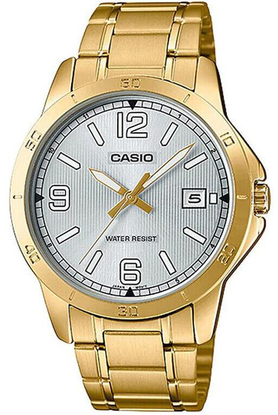 Кварцевые мужские наручные часы Casio Collection Mtp V004g 7b2 с индикацией текущей даты