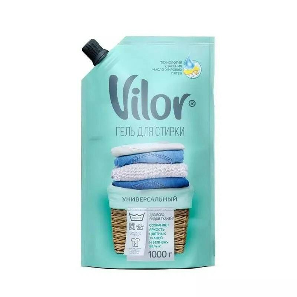 Vilor Жидкое средство для стирки Универсал, 1000 мл - купить с ...