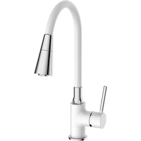 Смеситель для кухни с гибким изливом шлангом и душем Frap F4044-8 купить на OZON по низкой цене ...