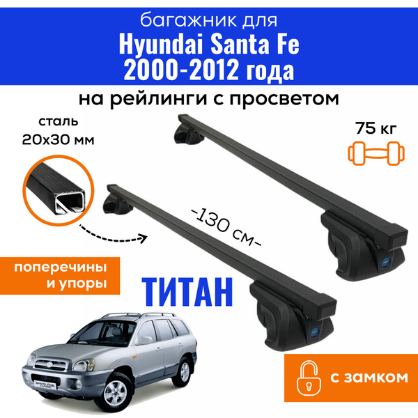 Багажник для Hyundai Santa Fe (Хендай Санта Фе) с 2000 по 2012 года ...