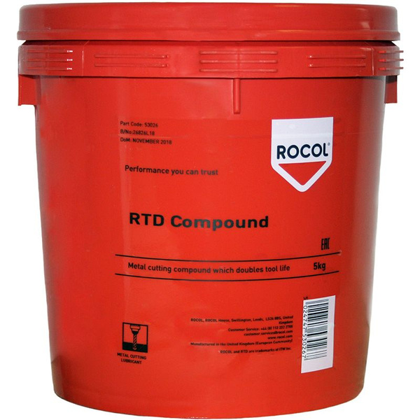 RTD Compound Паста для накатки резьбы и другой обработки металла 5 кг ...