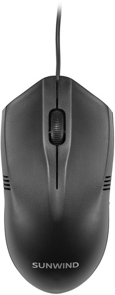 Мышь проводная SUNWIND SW-M100 1611722, черный - купить по выгодной цене в интернет-магазине ...