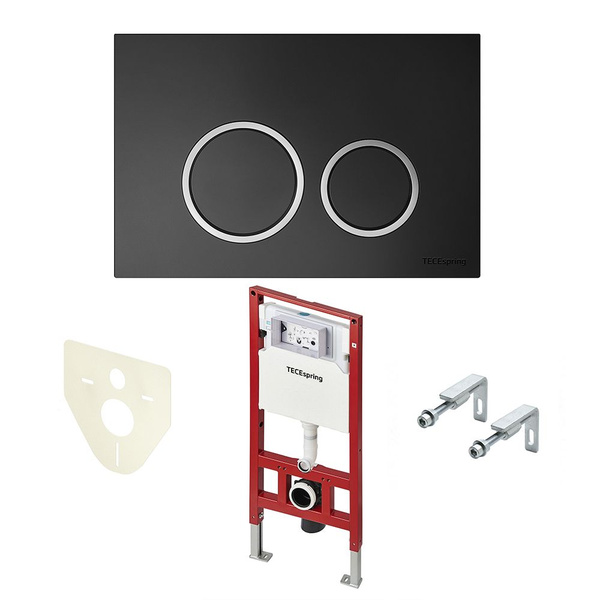 ТЕСЕ Инсталляция для подвесного унитаза. Комплект Tece Spring S955102 для унитаза с круглой ...