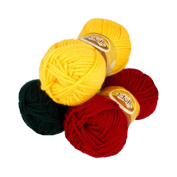 Пряжа Adelia "RADA" 100% акрил 100 г 80 м 4 м №020 лиловый купить на ...