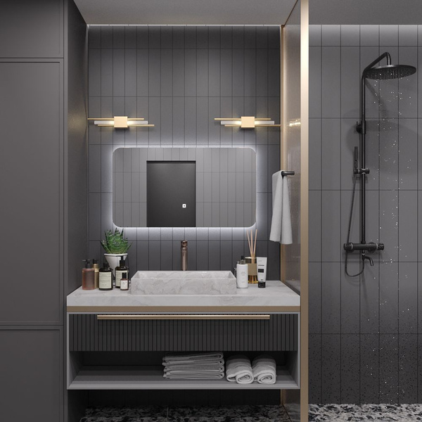 Зеркало для ванной Alias "PR" прямоугольное, 40 см х 80 см Настенное купить c доставкой на OZON ...