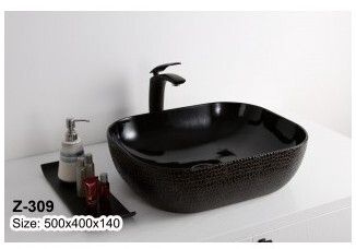 Раковина Zandini z30, 40x50 см, черный купить по доступной цене с доставкой в интернет-магазине ...