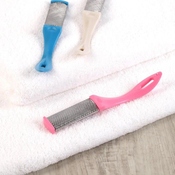 Терка для ног, двухсторонняя, металлическая/наждачная, 17 см, цвет МИКС ...