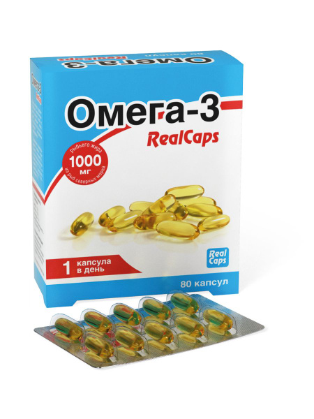 Омега-3 RealCaps капс.1400 мг №80 РеалКапс/RealCaps купить на OZON по ...