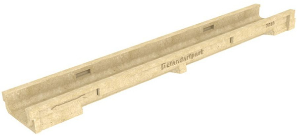 СТАНДАРТПАРК Basic 7010 лоток водоотводный 1000х138х60мм полимербетон / STANDARTPARK Basic 7010 ...