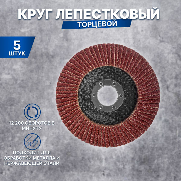 Круг лепестковый торцевой 125x5x22 - купить по низким ценам в интернет ...
