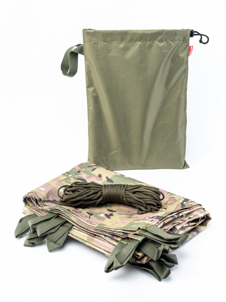 Тент туристический, Тент укрывной, Навес для дачи 5000x2900 мм (оксфорд 600, multicam), Tplus ...