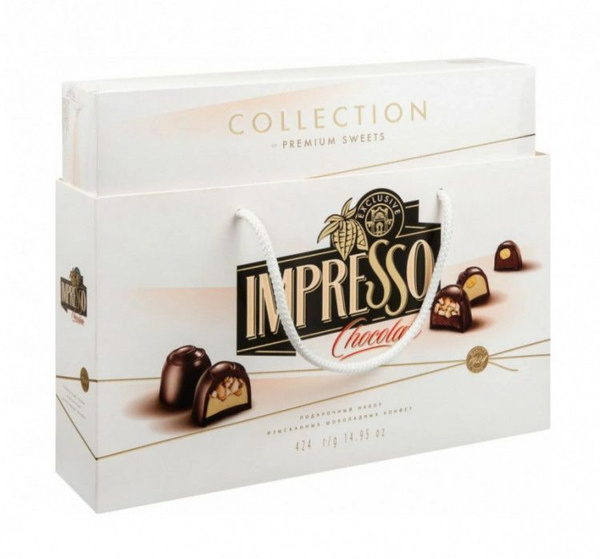 Конфеты шоколадные Impresso Premium ассорти белый 424гр - купить с ...