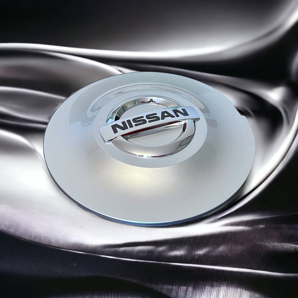Колпак на ступицу литых дисков для Nissan Teana/серебро/ крепёж по ...