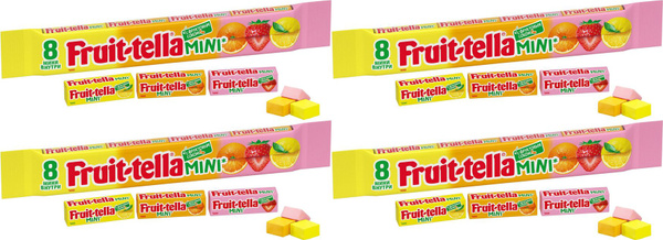 Конфеты жевательные Fruittella Mini Мультипак, комплект: 4 упаковки по 88 г - купить с доставкой ...