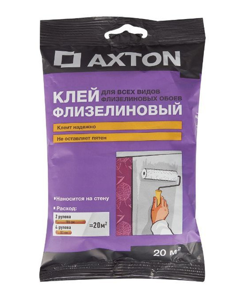 Клей для обоев Axton Клей для флизелиновых обоев 20м - купить по ...