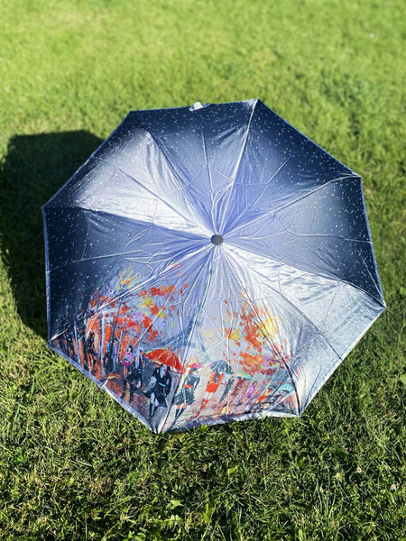 Зонт Galaxy of Umbrellas, 2 сложения, серый купить c доставкой на OZON ...