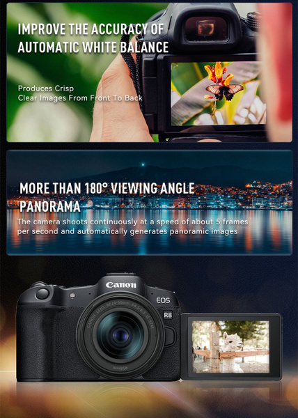 Беззеркальный фотоаппарат Canon R8 - купить по низкой цене в интернет-магазине OZON (1543042523)