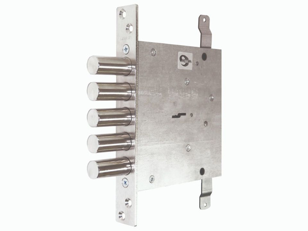 Замок Mettem (Меттэм) врезной сувальдный ЗВ8 140.1.0 с тягами, 5 кл ...