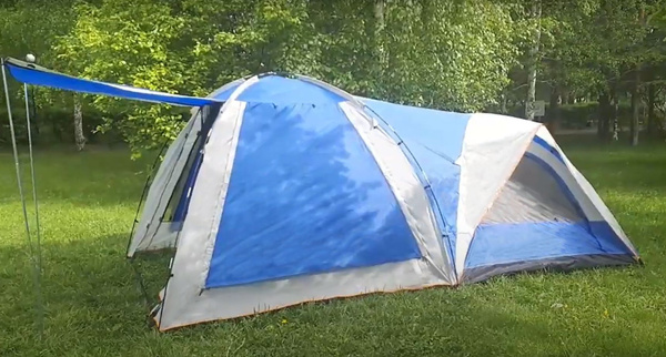 Палатка 4-местная LANYU Ly-1706 с шатром и козырьком Ланю (четырехместная) - купить по выгодной ...