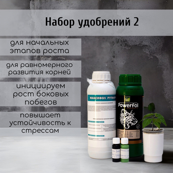 Набор №2 профессиональных удобрений для комнатных растений / стимулятор ...