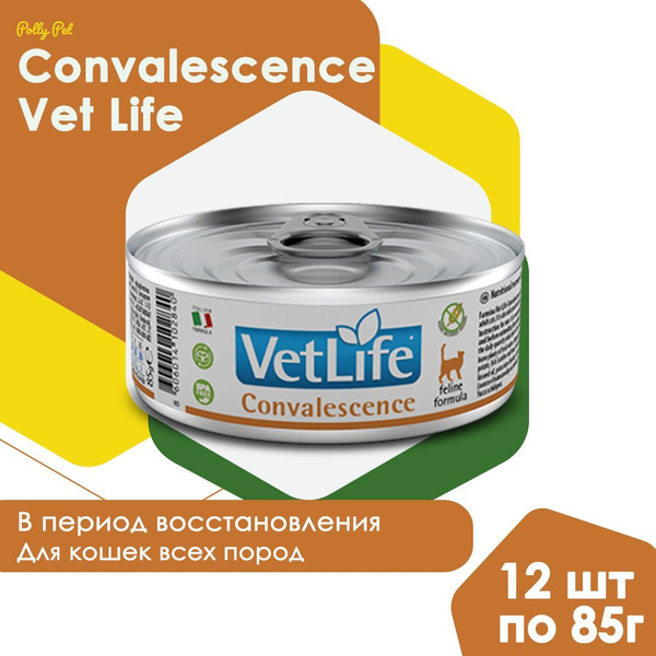 Влажный корм Farmina Vet Life Convalescence для кошек всех пород в ...