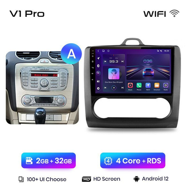 Junsun Автомагнитола для Форд Фокус 2 3 Mk2/Mk3 2004-2011 2 +32 GB WIFI ...