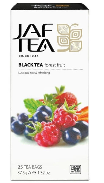 Jaf Tea Чай черный, лесные ягоды, 25 пакетиков по 1,5 грамма купить на ...