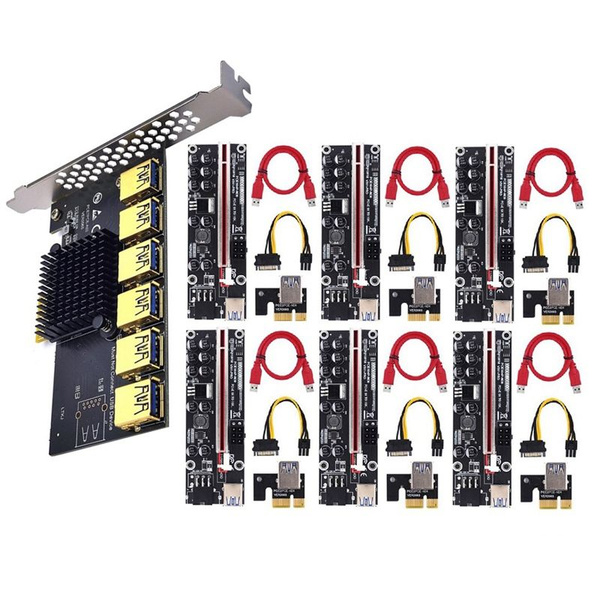 Multiplier PCIE от 1 до 6 портов USB 3.0 Hub PCI Express 1X 4X 8X 16X ...