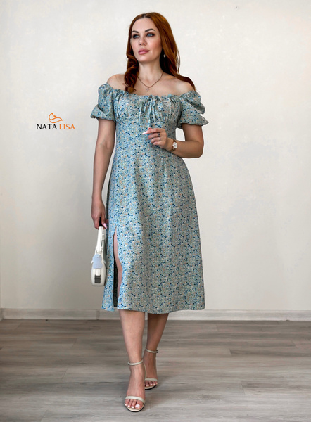 Платье летнее Nata Lisa, Женский, Лето, размер 46 — купить в интернет-магазине OZON (1001066076)