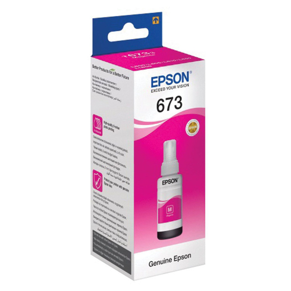 Расходник для печати Epson Чернила 673, 70мл, светло-пурпурный ...