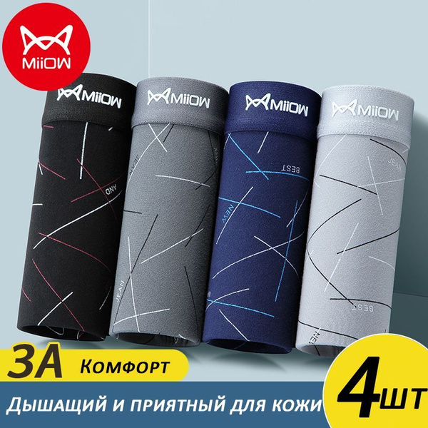 Трусы брифы Miiow, 4 шт - купить с доставкой по выгодным ценам в интернет-магазине OZON (1009618687)