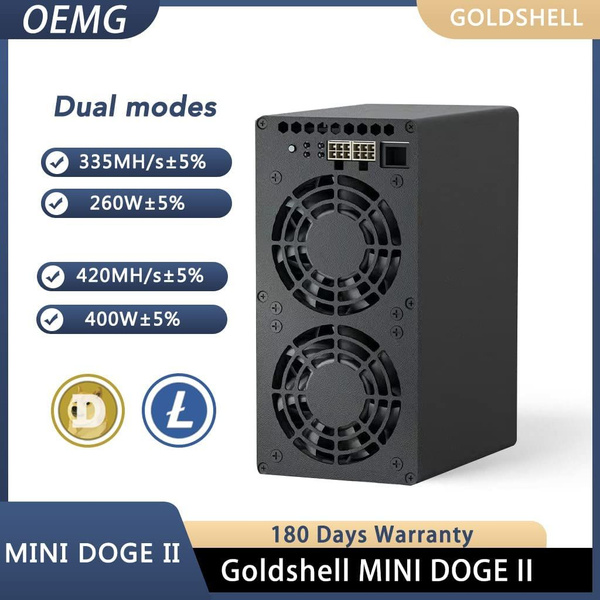 Goldshell Mini Doge 2 II Miner Doge Coin & LTC двойной режим 420 м ...