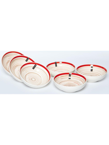 Набор тарелок Olaff, Керамика, диаметр 19 см - купить по низким цене в интернет-магазине OZON ...