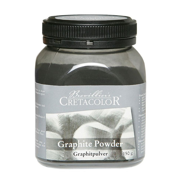 Графитовая пудра Cretacolor, 150 г в прозрачной пластмассовой банке ...