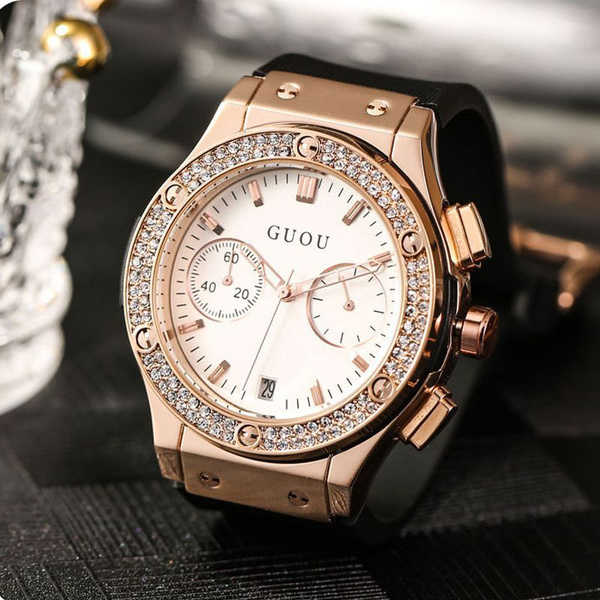 GUOU Часы наручные Кварцевые Guou 8220 - купить с доставкой по выгодным ...