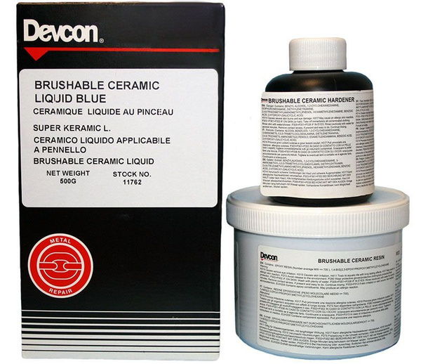 Brushable Ceramic Blue (500 г) Синий эпоксидный состав с керамическим наполнителем (Devcon ...