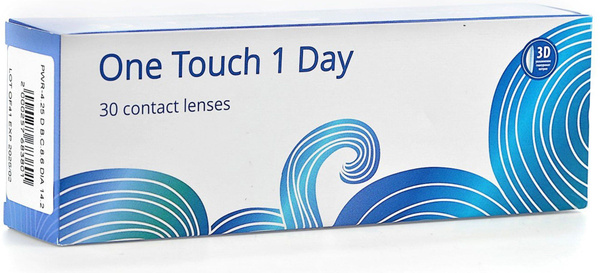Контактные линзы однодневные One Touch 1 Day, 30шт -1.75 Радиус ...
