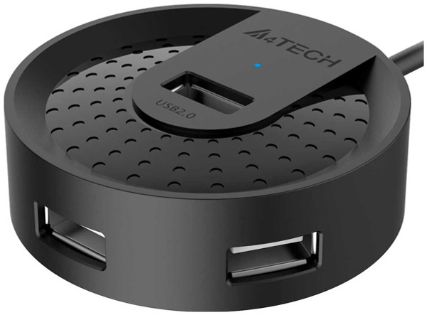Разветвитель USB A4Tech HUB-20, 4 порта, черный - купить с доставкой по ...