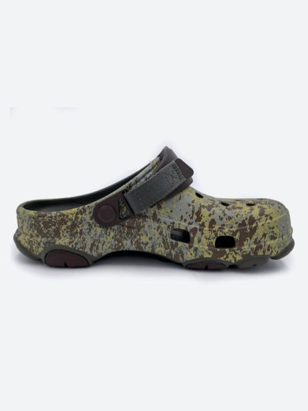 Сабо Мужской Crocs Термопластик (TPU), Текстиль, размер 45 Закрытый нос ...