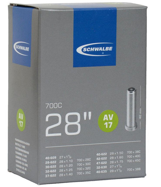 Камера 28" авто AV17 (28/47-622/635) IB AGV 40mm. SCHWALBE - купить с ...