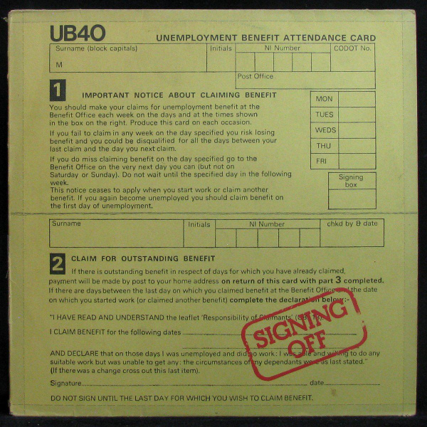 LP UB40 - Signing Off (LP + maxi) (винил) (324369) - купить с доставкой ...