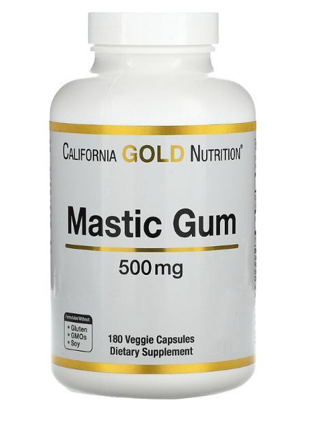 California Gold Nutrition, мастиковая смола, 1000 мг, 180 растительных ...