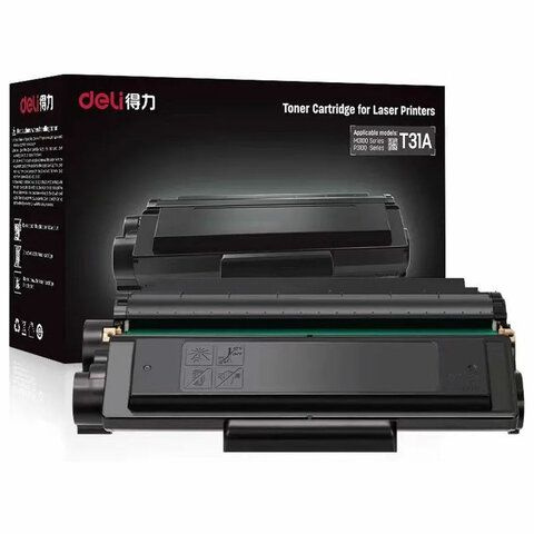 Расходник для печати Deli 364313, Черный (black), для лазерного принтера, оригинал купить по ...