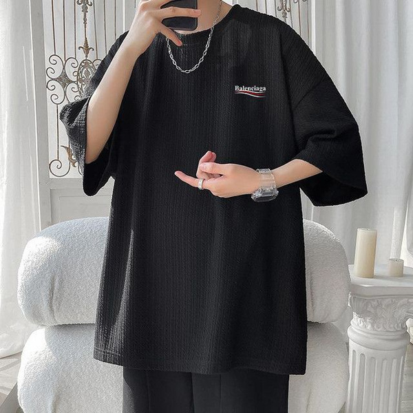 Футболка Balenciaga, размер 48, цвет черный - купить по выгодной цене в ...