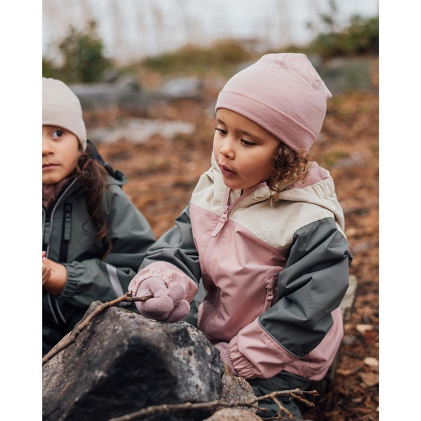 Куртка Девочки, Мальчики KULING Воротник, Карманы зеленый, розовый Softshell, Waterproof, размер ...