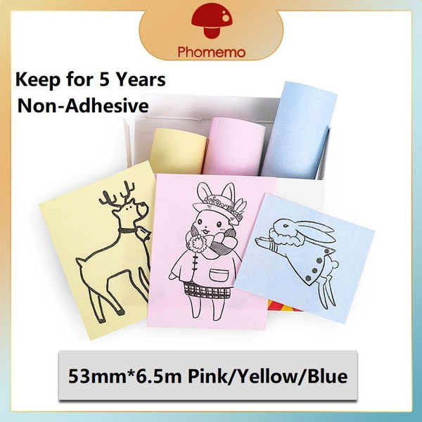 Печатная бумага Phomemo T02/M02X 50mm 53mm купить по низкой цене с ...