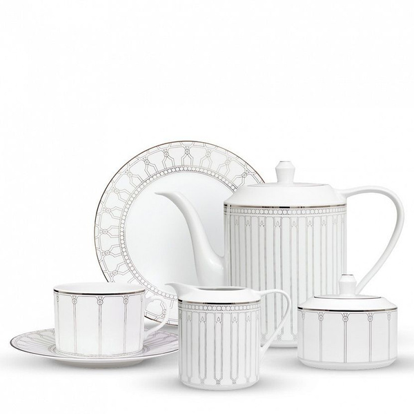 Сервиз чайный с чайником PORCEL, на 6 перс. - купить по выгодной цене в интернет-магазине OZON ...