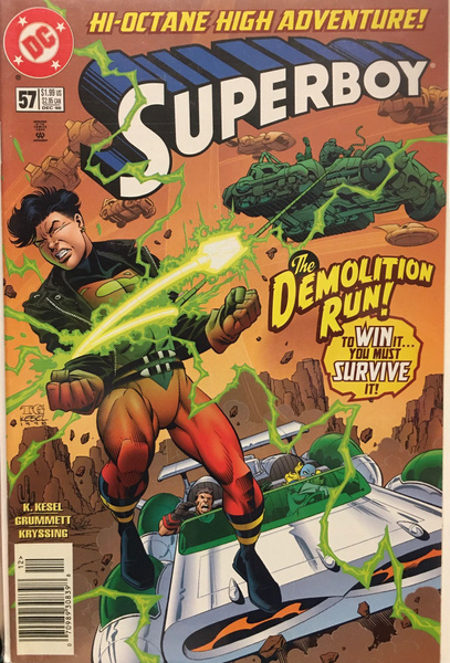 SuperBoy #57 Dec 98. The Demolition Run. DC Comics. Оригинальный комикс ...